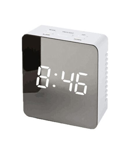 LED Mirror Clock: Style - Square | at Mighty Ape NZ