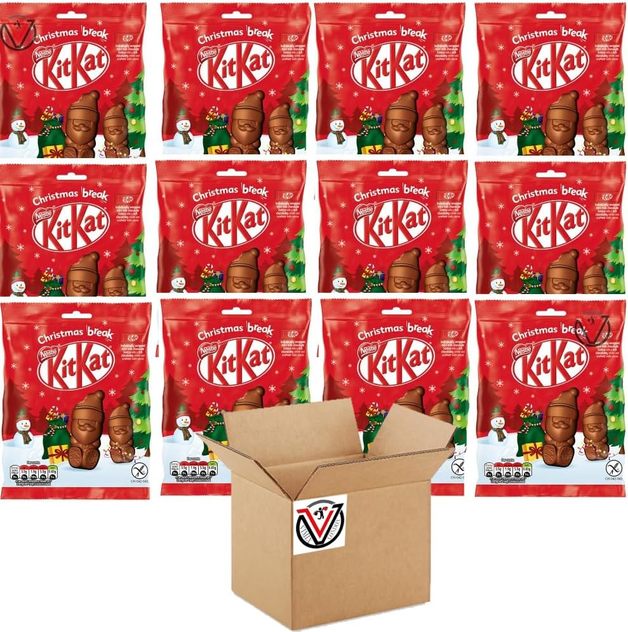 Kit Kat: Santa Sharing Bag - 55g (Pack of 12) | at Mighty Ape NZ