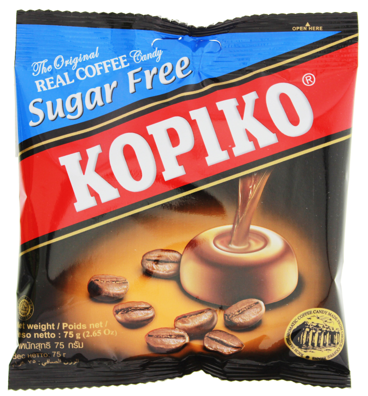 Kopiko Coffee Sugar Free Candy 75g Images at Mighty Ape NZ
