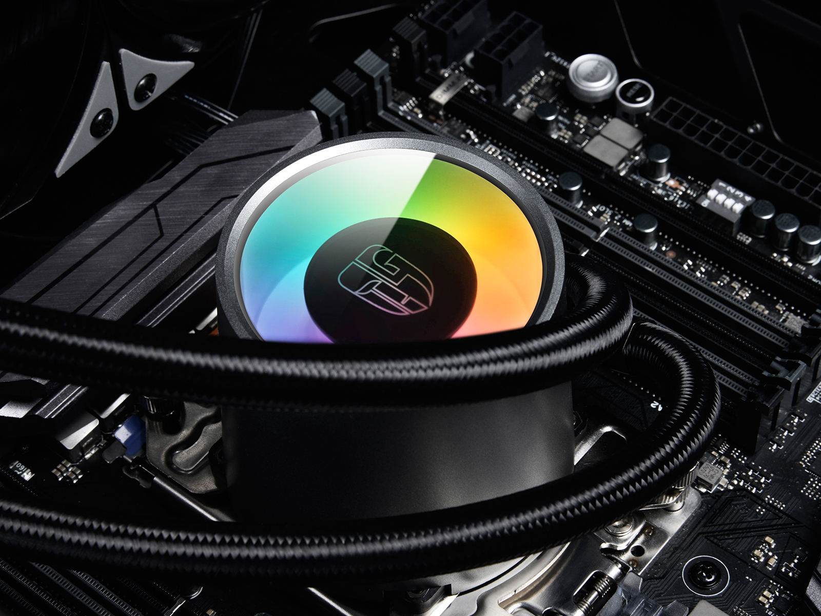 280mm Deepcool Castle 280RGB RGB AIO CPU Cooler | at Mighty Ape NZ