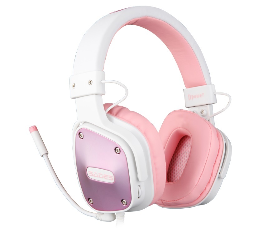 SADES D-Power Gaming Headset (Pink) | PC | Buy Now | at Mighty Ape NZ