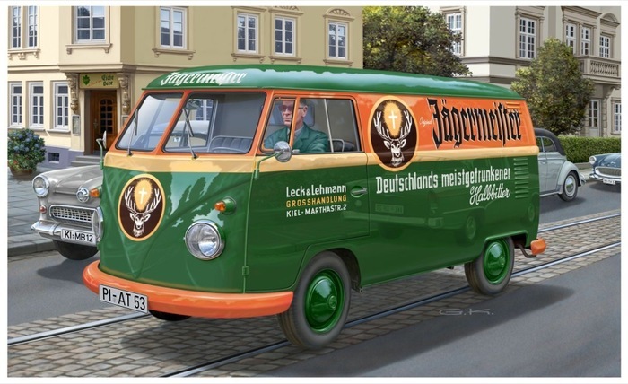 Revell VW T1 Transporter (Kastenwagen) 1/24 Model Kit | at Mighty Ape NZ