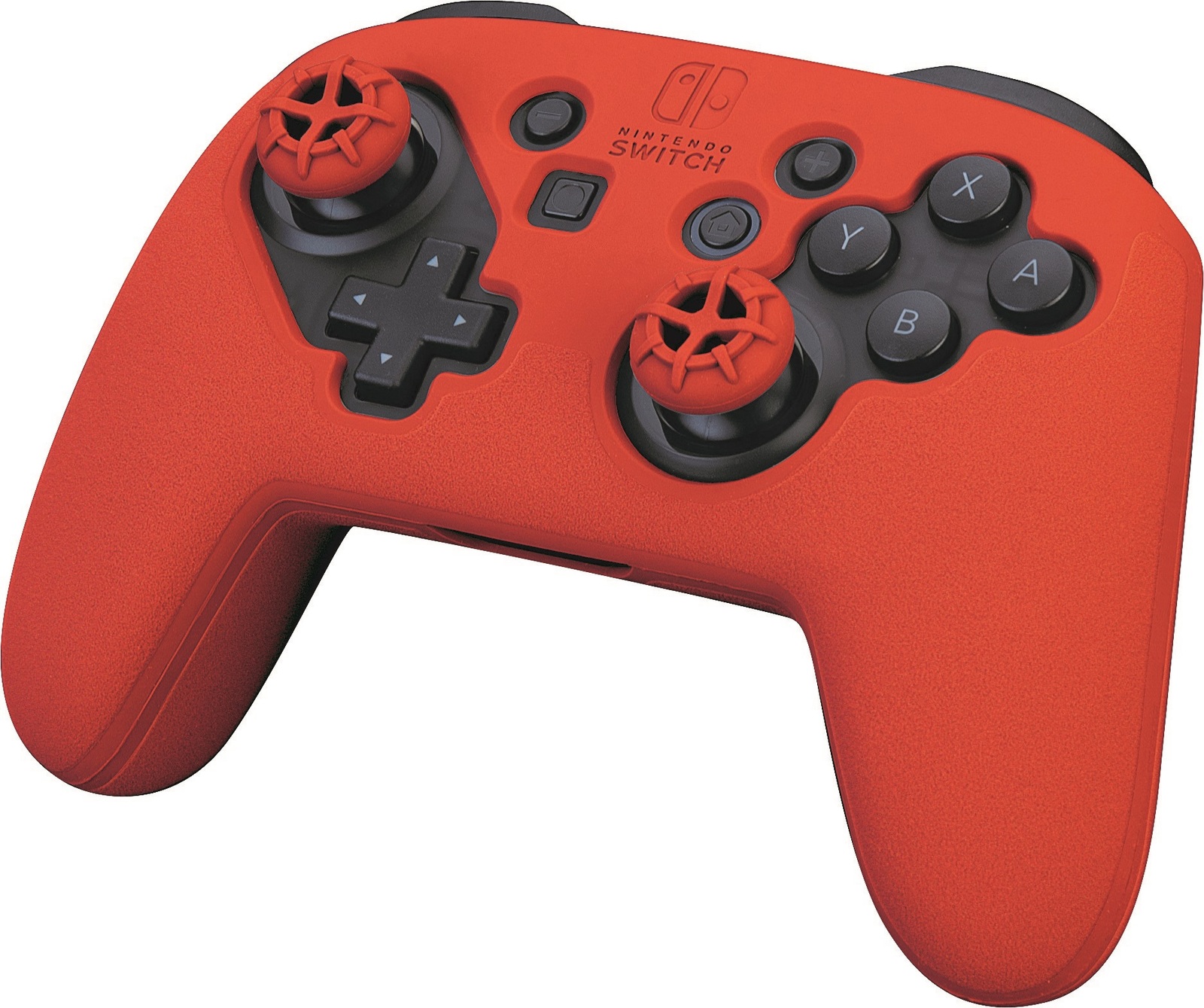 Nintendo Switch Pro Controller Action Grip & Thumb Buttons - Red ...