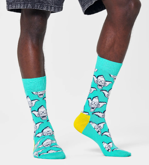 Happy Socks: The Simpsons Krusty The Clown Sock (7000) - 41-46 | at ...