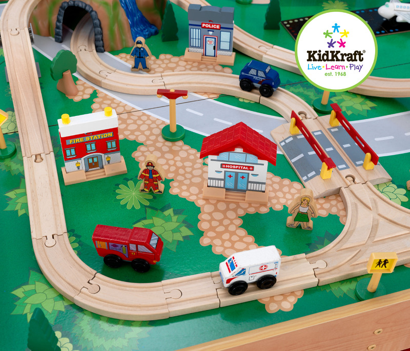 Buy KidKraft - Waterfall Mountain Train Set & Table at Mighty Ape NZ