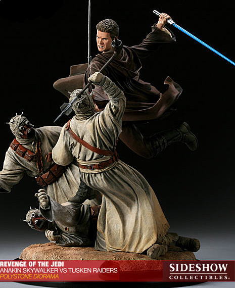 Revenge of the Jedi Anakin Skywalker vs Tusken Raiders Diorama | at ...