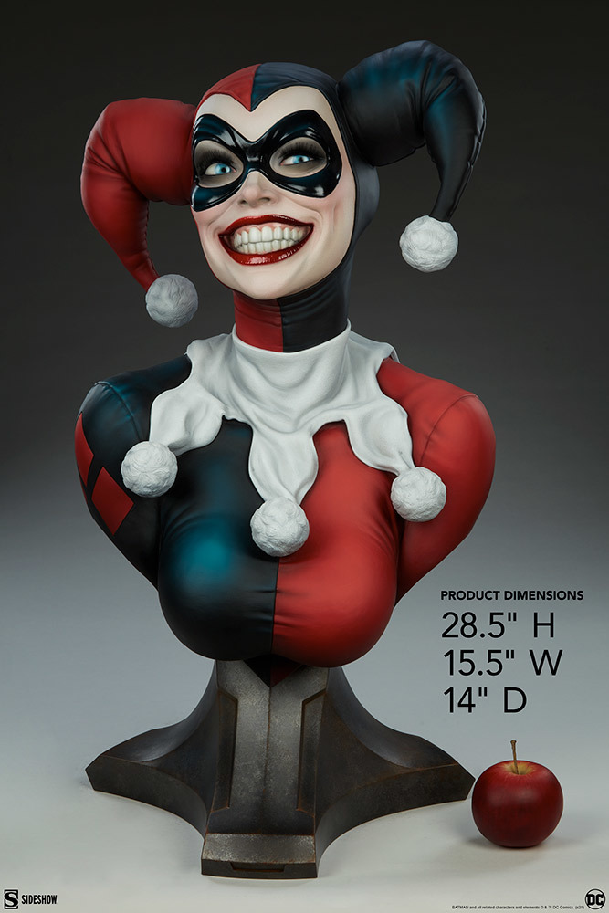 Harley Quinn Life Size Bust At Mighty Ape Nz