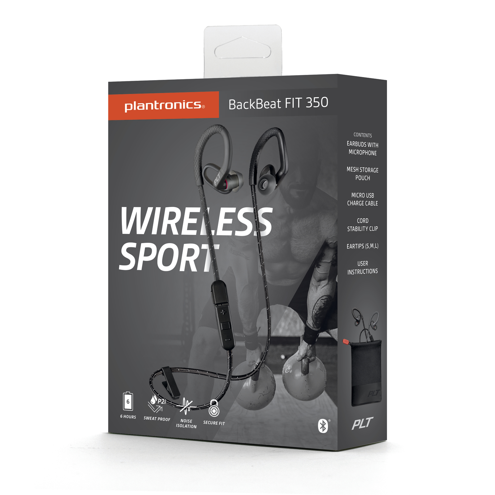 Plantronics: BackBeat Fit 350 Wireless Sports Earbuds - Black | at ...