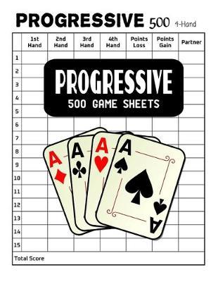 Progressive Card Game 500 Score Sheets
