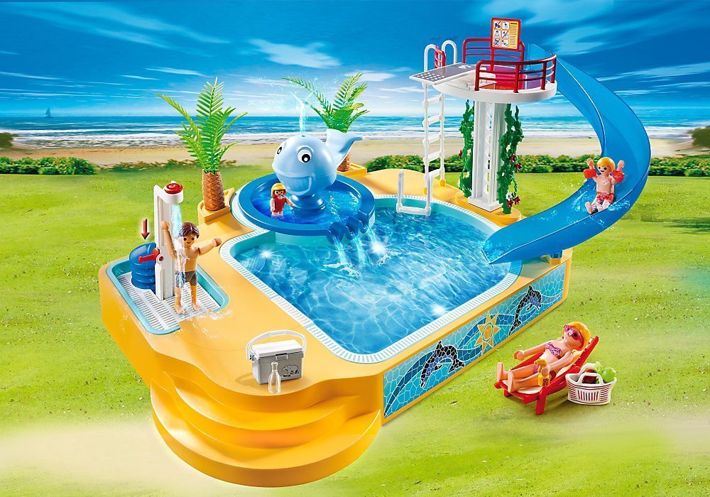 Buy Playmobil: Childrens Pool with Whale Fountain at Mighty Ape Australia