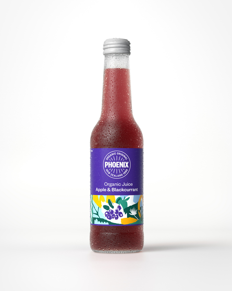 Phoenix Organic Juices - Apple & Blackcurrant (275ml) | at Mighty Ape NZ