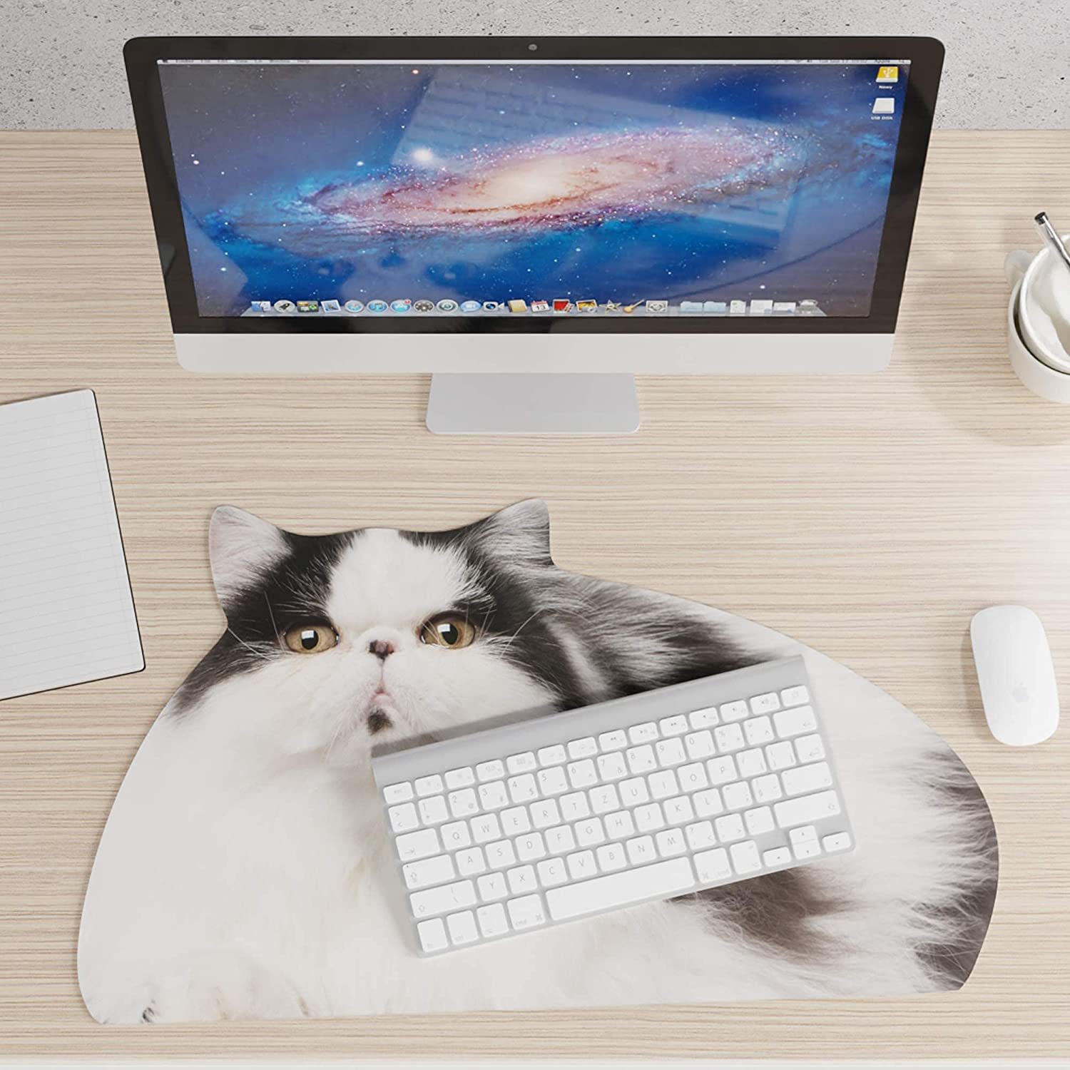 Buy Mustard: Fat Cat - Desk Mat at Mighty Ape NZ
