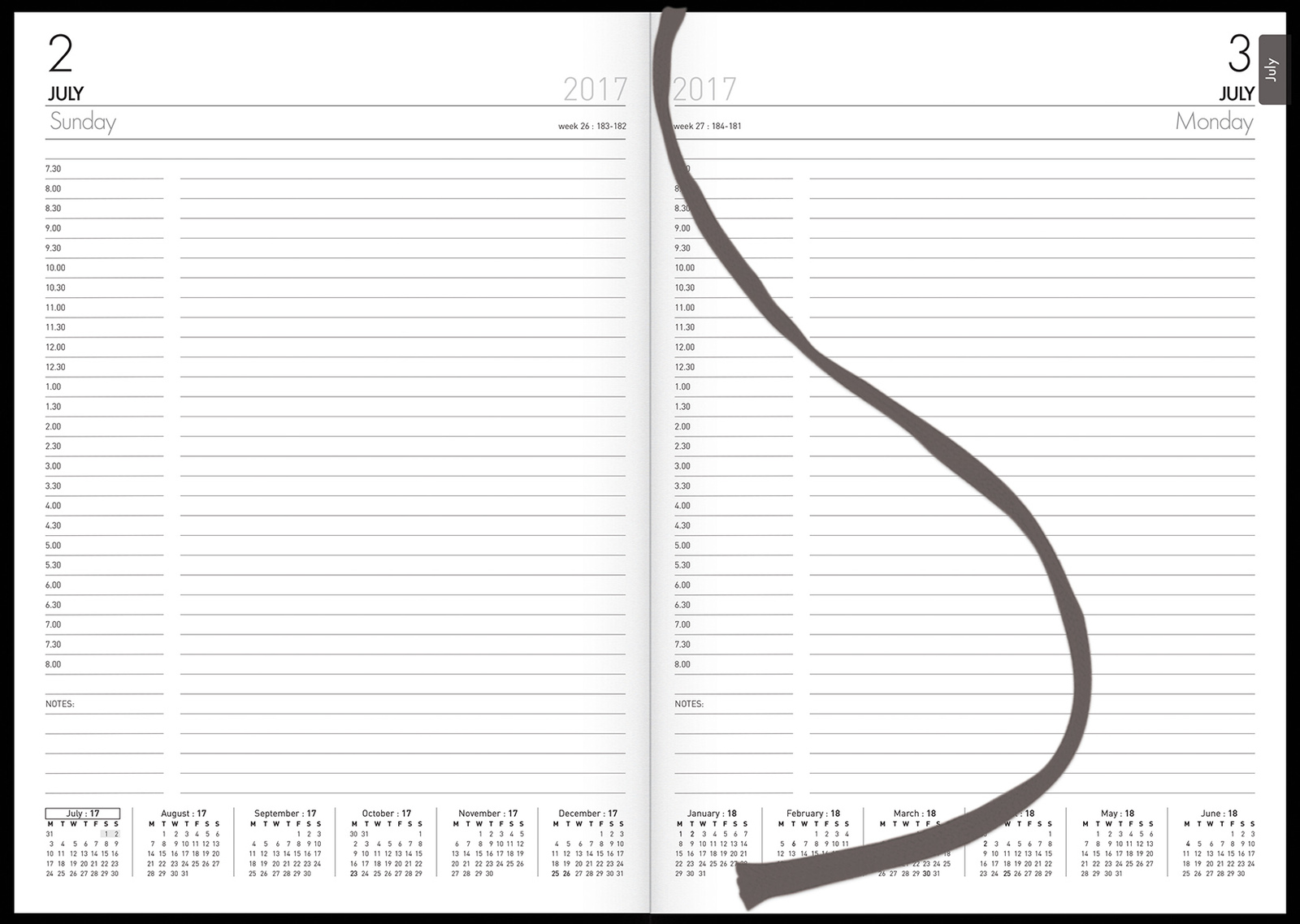 Buy Collins Diary A41A Mid Year 1 July - 30 June at Mighty Ape NZ