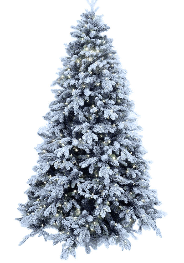 7ft Premium Artificial Snowy Christmas Tree with LED Lights- 210cm | at ... 7ft Premium Artificial Snowy Christmas Tree with LED Lights- 210cm | at ...
