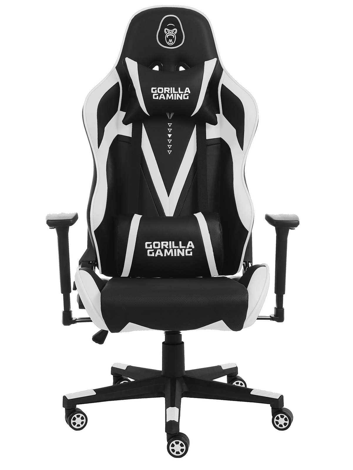 Gorilla Gaming Commander Elite Chair - Black & White | | Buy Now | at ...
