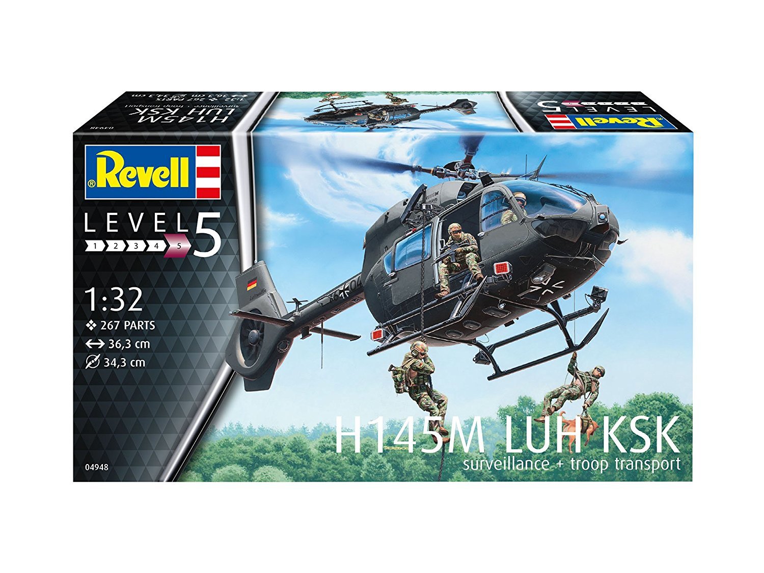1/32 H145M LUH KSK Surveilance Helicopter - Scale Model Kit | at Mighty ...