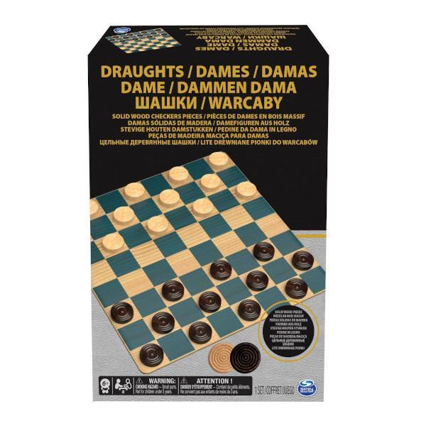Black & Gold Draughts/Checkers | Board Game | at Mighty Ape NZ