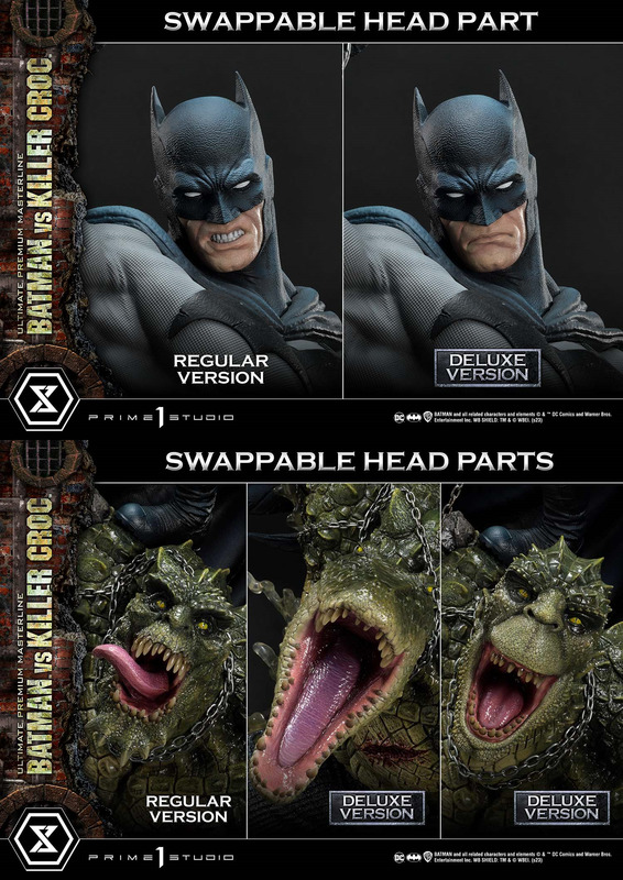 Batman VS Killer Croc (DX Edition) - 28" Statue | at Mighty Ape NZ