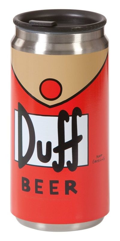 Simpsons Travel Mug Duff Beer | at Mighty Ape Australia