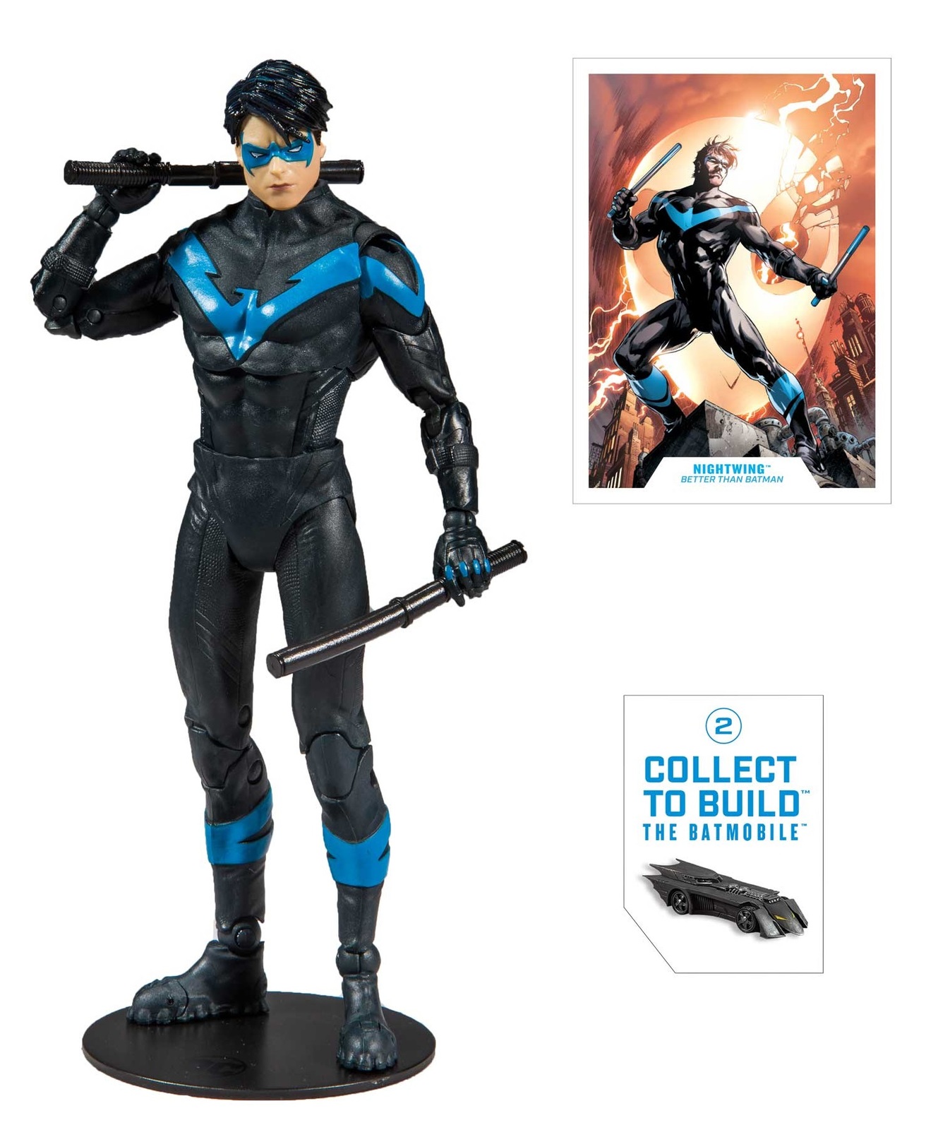 Nightwing (Better Than Batman) - 7" Build-A-Figure | at Mighty Ape NZ