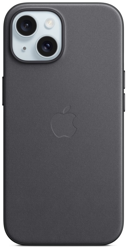 Apple: iPhone 15 Plus FineWoven Case with MagSafe - Black | at Mighty ...