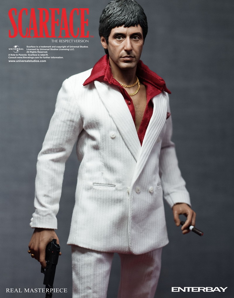 Scarface Tony Montana Action Figure - Respect Version Images at Mighty ...