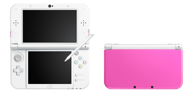 New Nintendo 3DS XL - Pink & White | 3DS | Buy Now | at Mighty Ape NZ