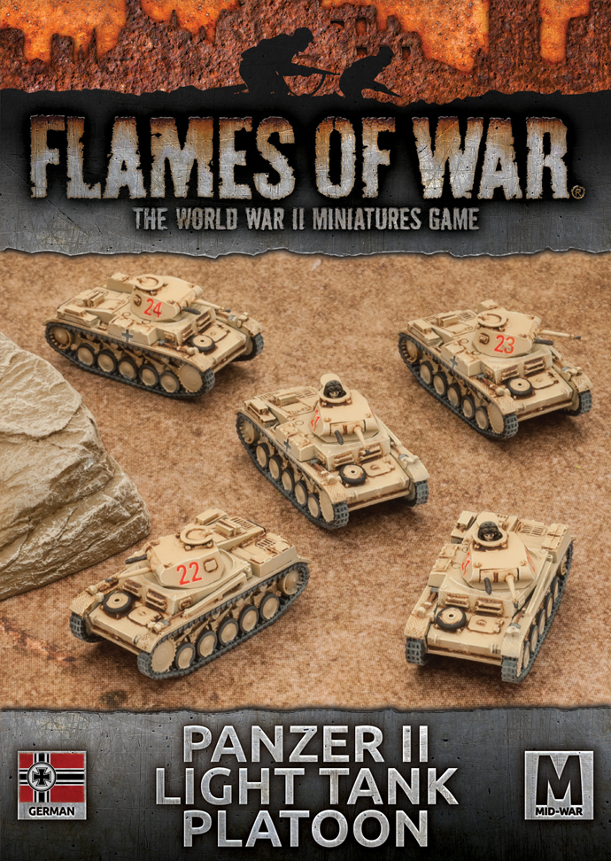 Flames of War - Panzer II Tank Platoon | at Mighty Ape NZ