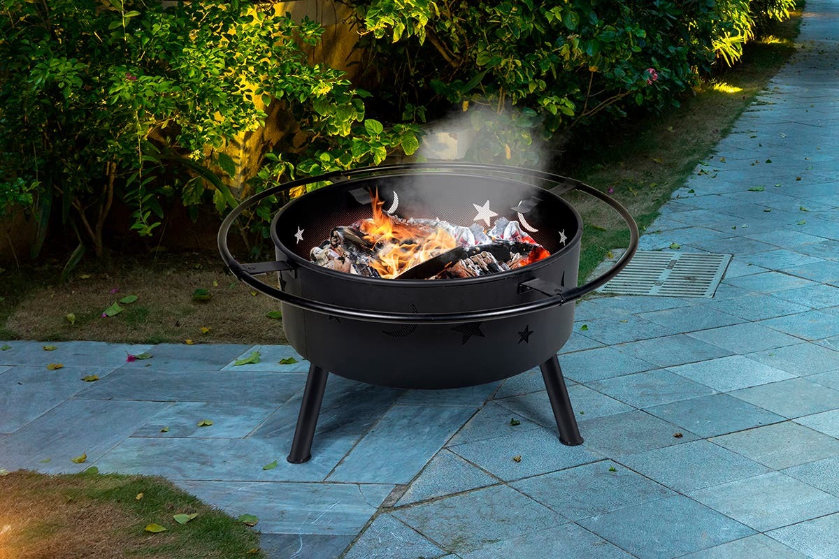 Buy Cookmaster 2-in-1 Outdoor Steel Fire Pit Bowl BBQ Grill at Mighty ...
