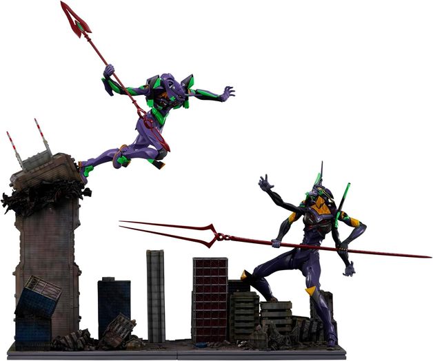 Eva Unit 01 vs Unit 13 - 15" Diorama Statue | at Mighty Ape NZ
