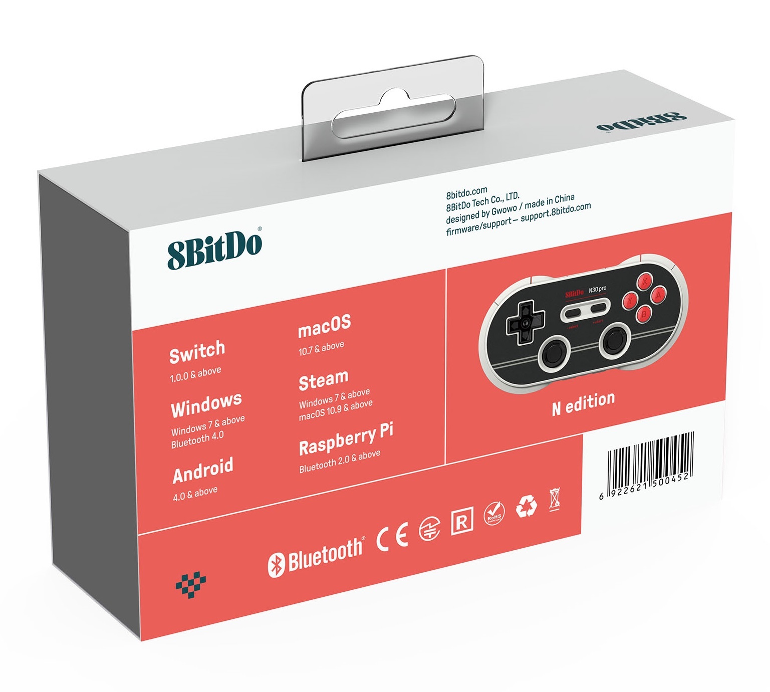 8Bitdo N30 Pro 2 Bluetooth Gamepad (N Edition) | | Buy Now | at Mighty Ape NZ