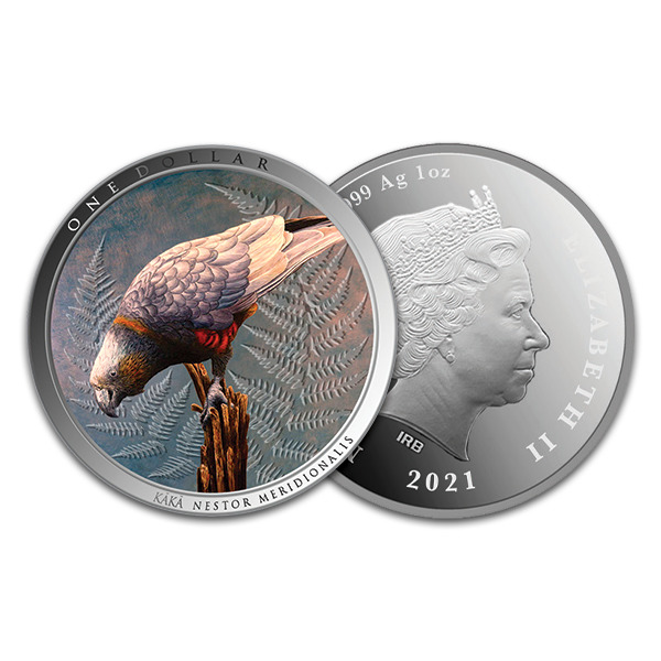 2020 Kaka - Silver Proof Coin | at Mighty Ape NZ
