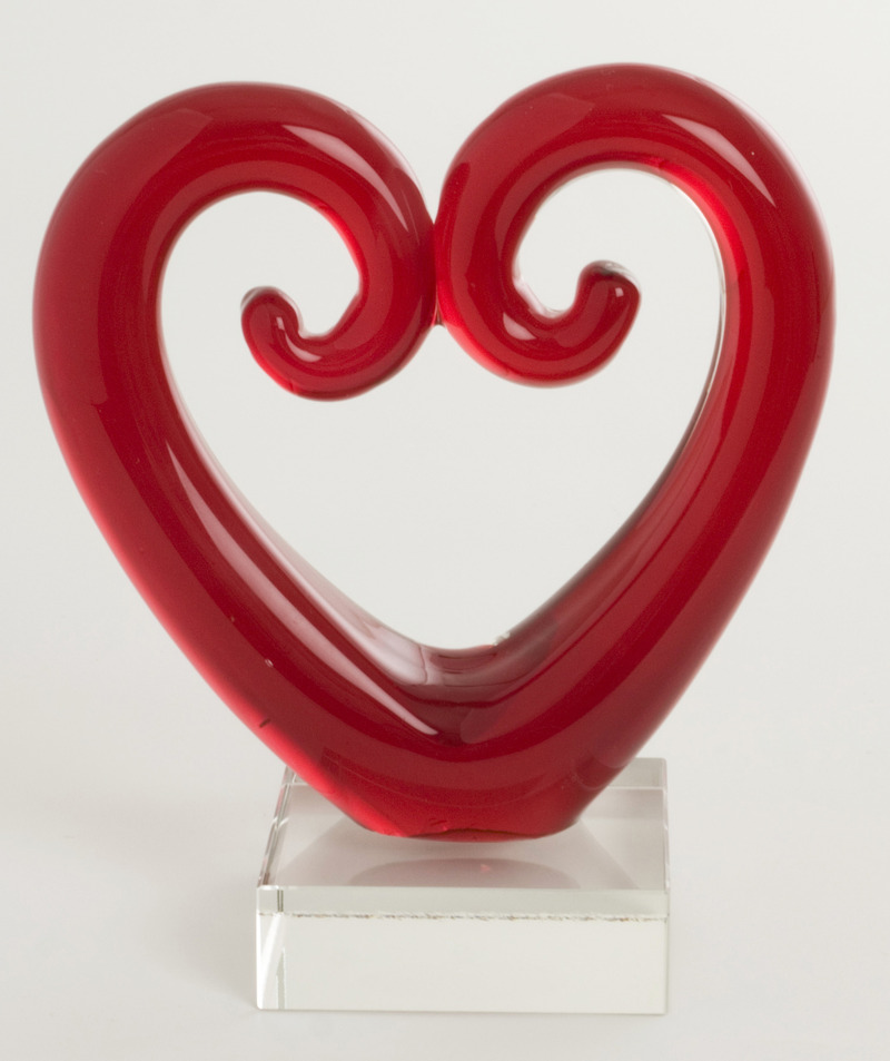 Large Koru Heart - Red | at Mighty Ape NZ