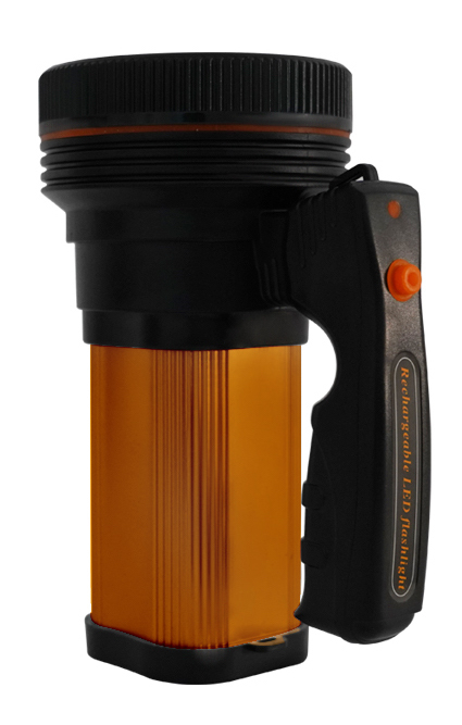 Bright LED Rechargeable Handheld Searchlight - Gold | at Mighty Ape NZ