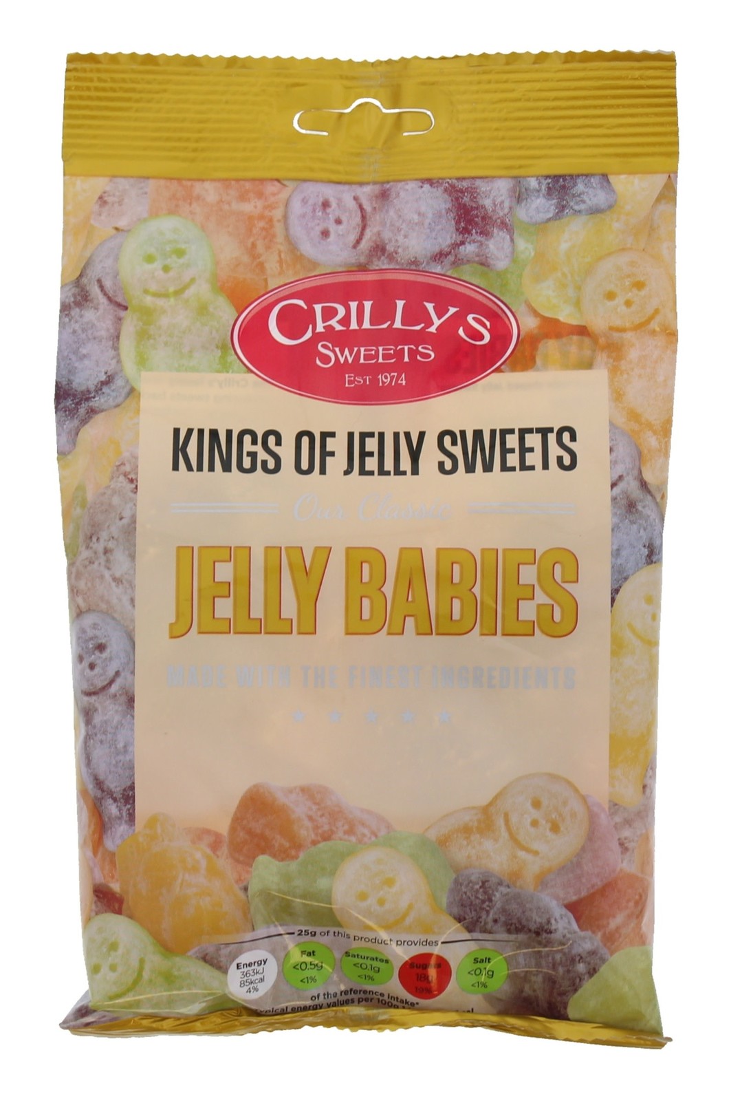 Crillys: Jelly Babies 150g (16 Pack) | at Mighty Ape NZ