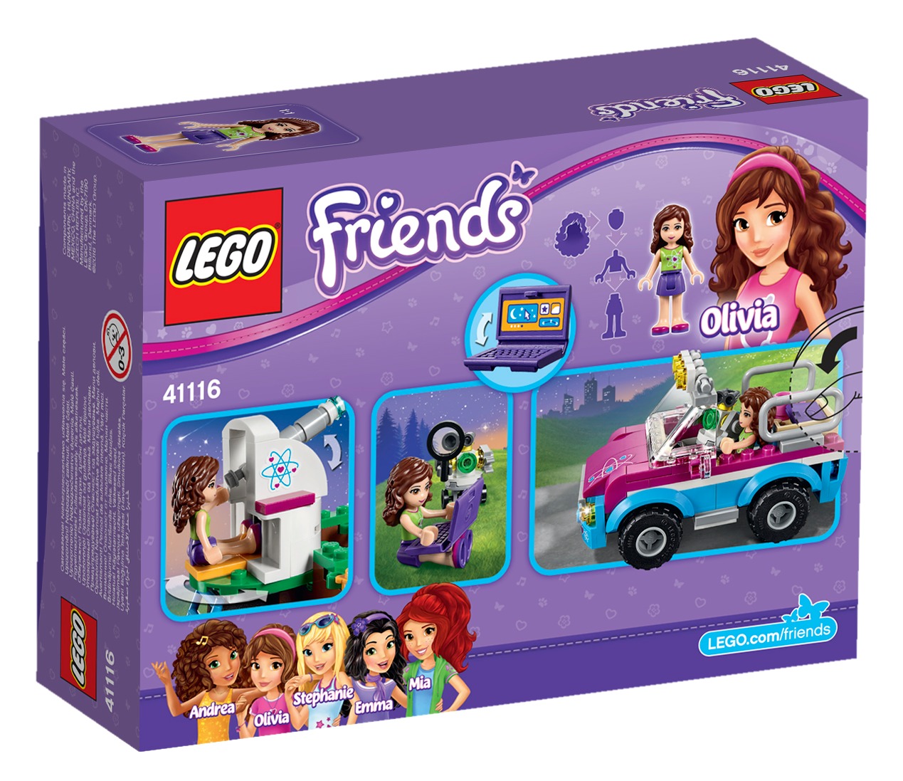 LEGO Friends - Olivia's Exploration Car (41116) Images at Mighty Ape NZ