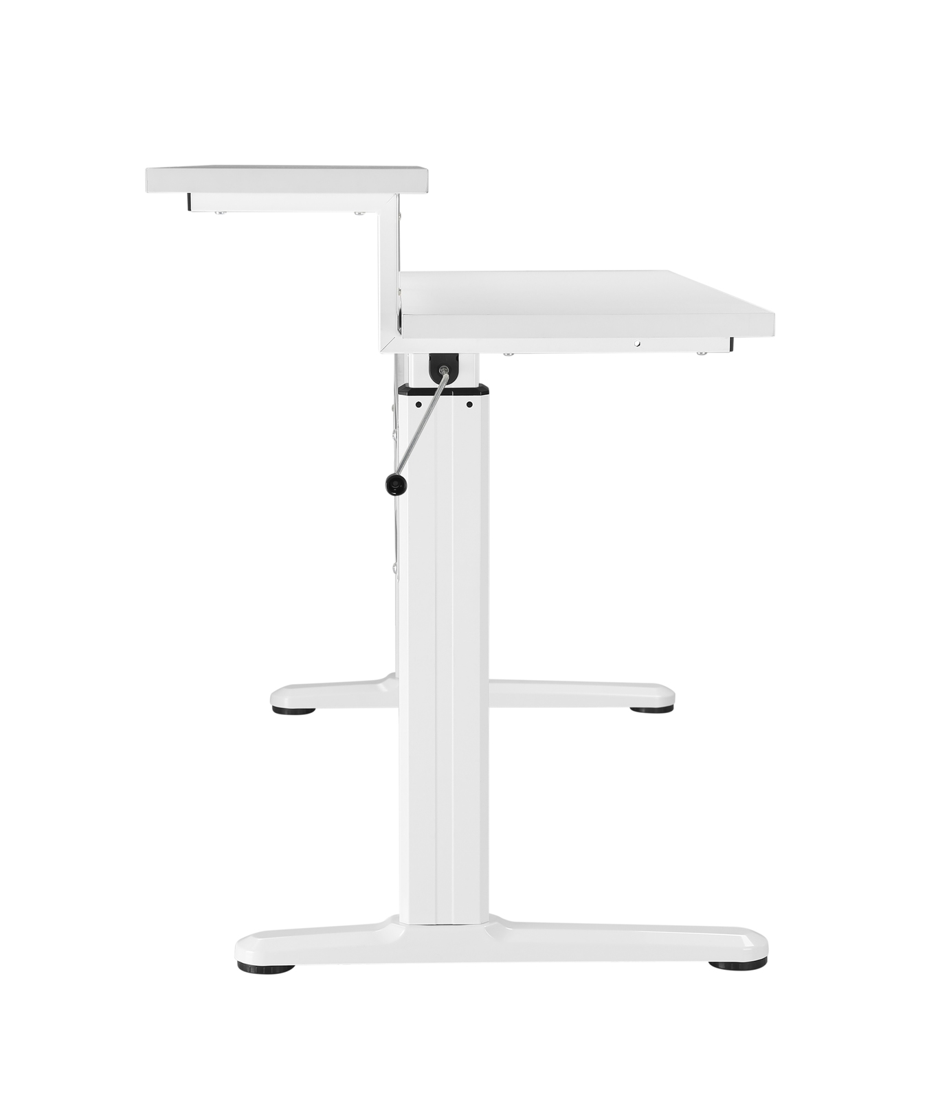 Gorilla Office-Sit Stand Split Desk-White/White Images at Mighty Ape NZ