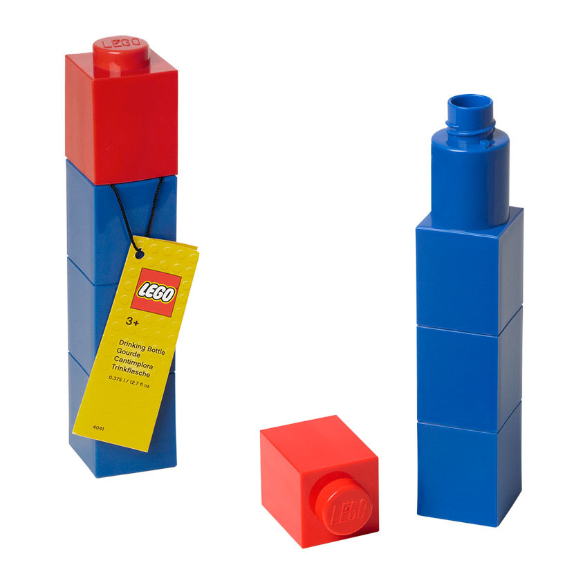 LEGO Lunch Square Drink Bottle (Blue) | at Mighty Ape Australia