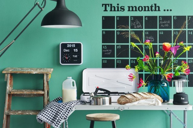 Karlsson Mini Flip Calendar Wall Clock - Orange | at Mighty Ape NZ