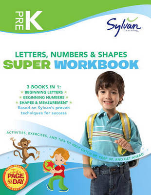 Pre-K Letters, Numbers & Shapes Jumbo Workbook | Sylvan Learning Book ...