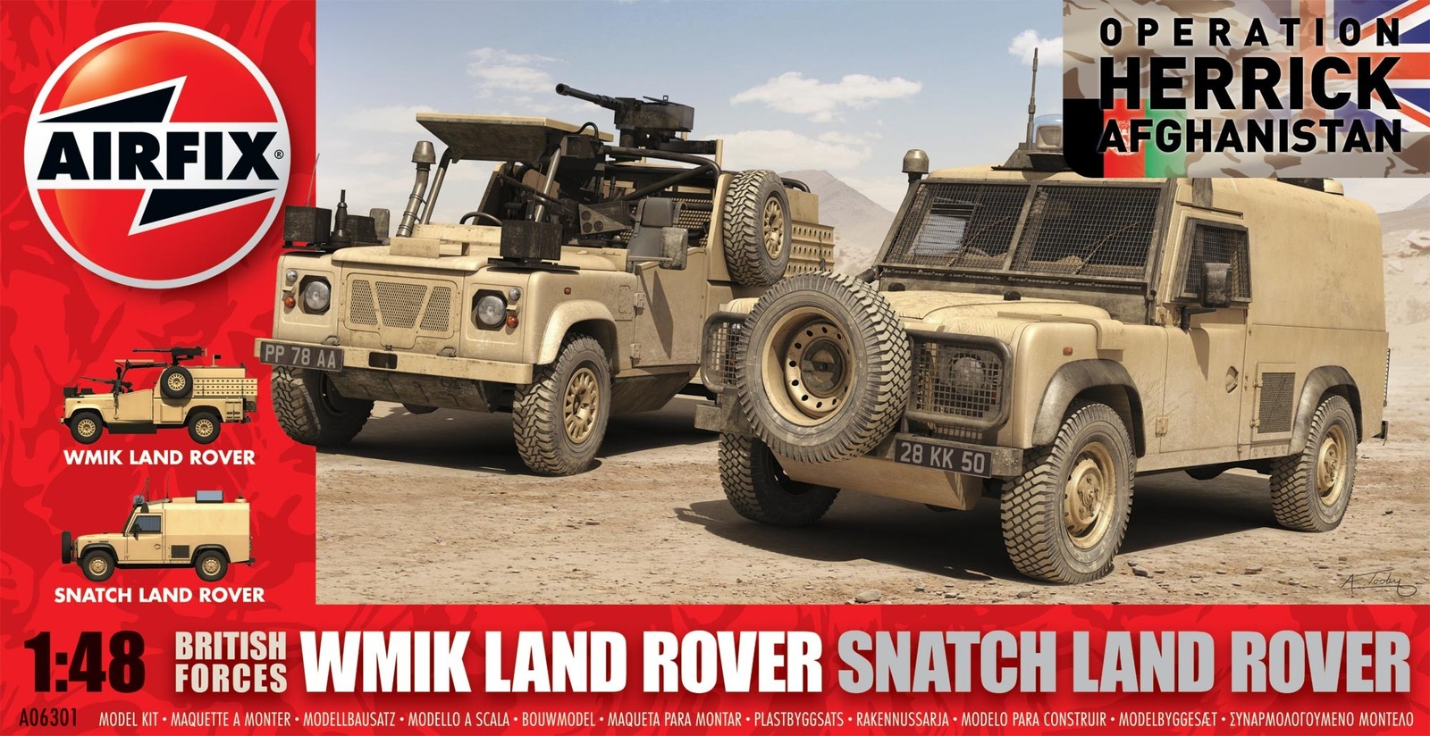 1:48 BF WMIK Land Rover/Snatch - Model Kit | at Mighty Ape NZ