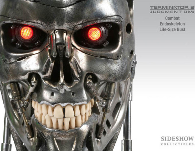 Terminator 2 T-800 Endoskeleton Life Size Bust (Combat Version) | at ...