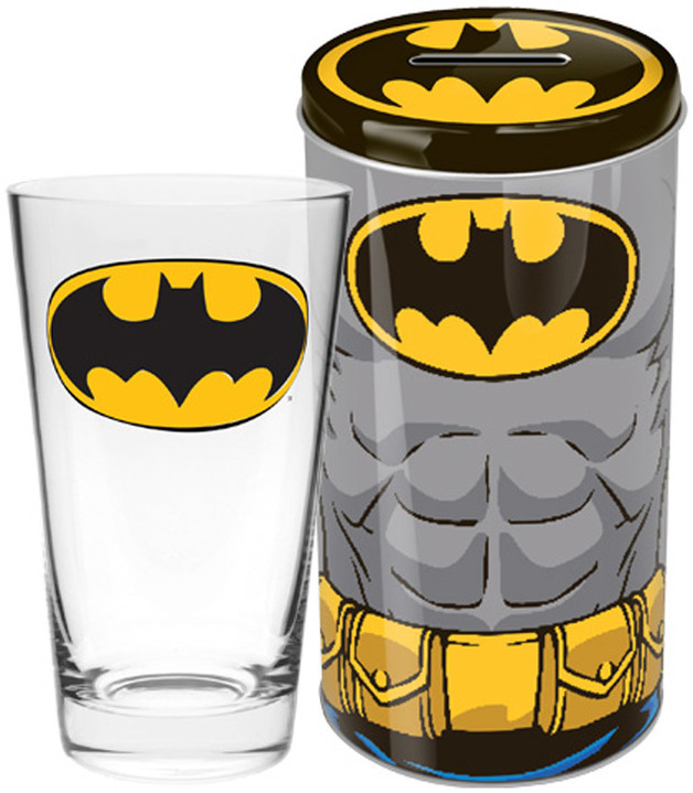 DC Comics Batman Glass in Tin | at Mighty Ape Australia