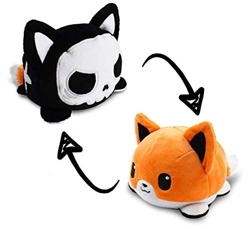 Spooky Fox (Skeleton/Glow in the Dark) - Reversible Plush | at Mighty ...