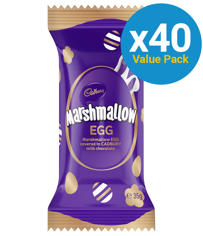 Cadbury: Marshmallow Egg 35g (Box of 40) | at Mighty Ape NZ