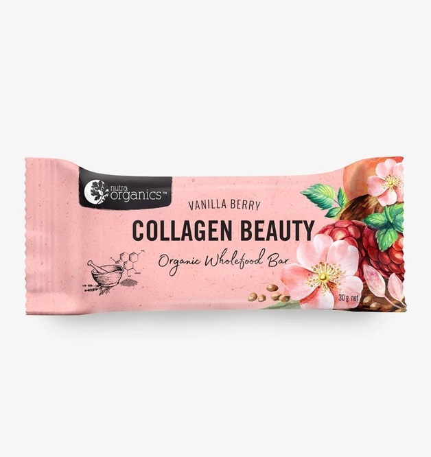 Buy Nutra Collagen Beauty Bar Vanilla Berry (30g) at Mighty Ape NZ