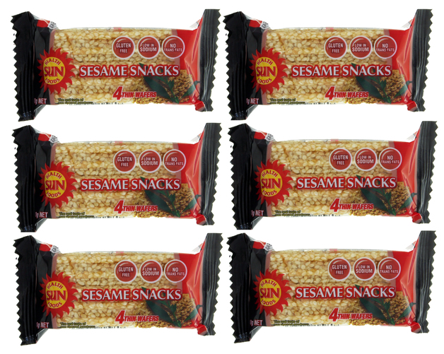 Sun Foods Sesame Snack Bar 40g x6 | at Mighty Ape NZ