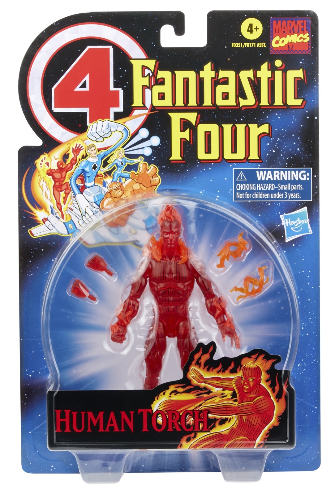 The Human Torch - 6" Retro Action Figure | at Mighty Ape NZ