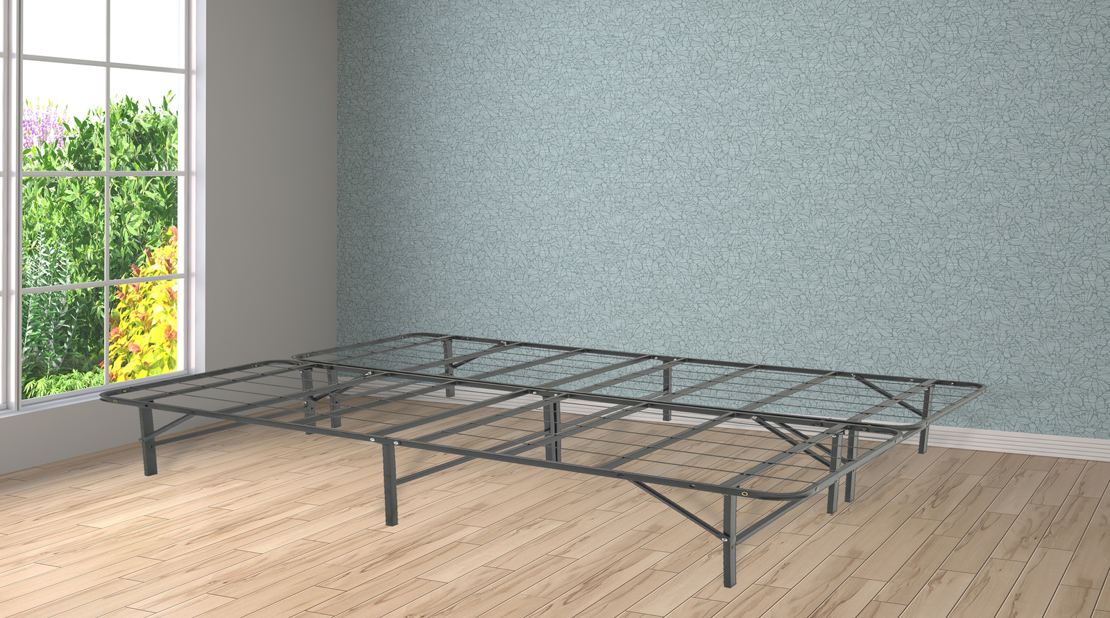Buy Foldable Metal Bed Frame - Double at Mighty Ape NZ