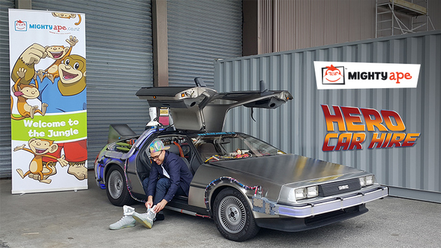 WIN an experience in a replica DeLorean Time Machine Car! at Mighty Ape NZ